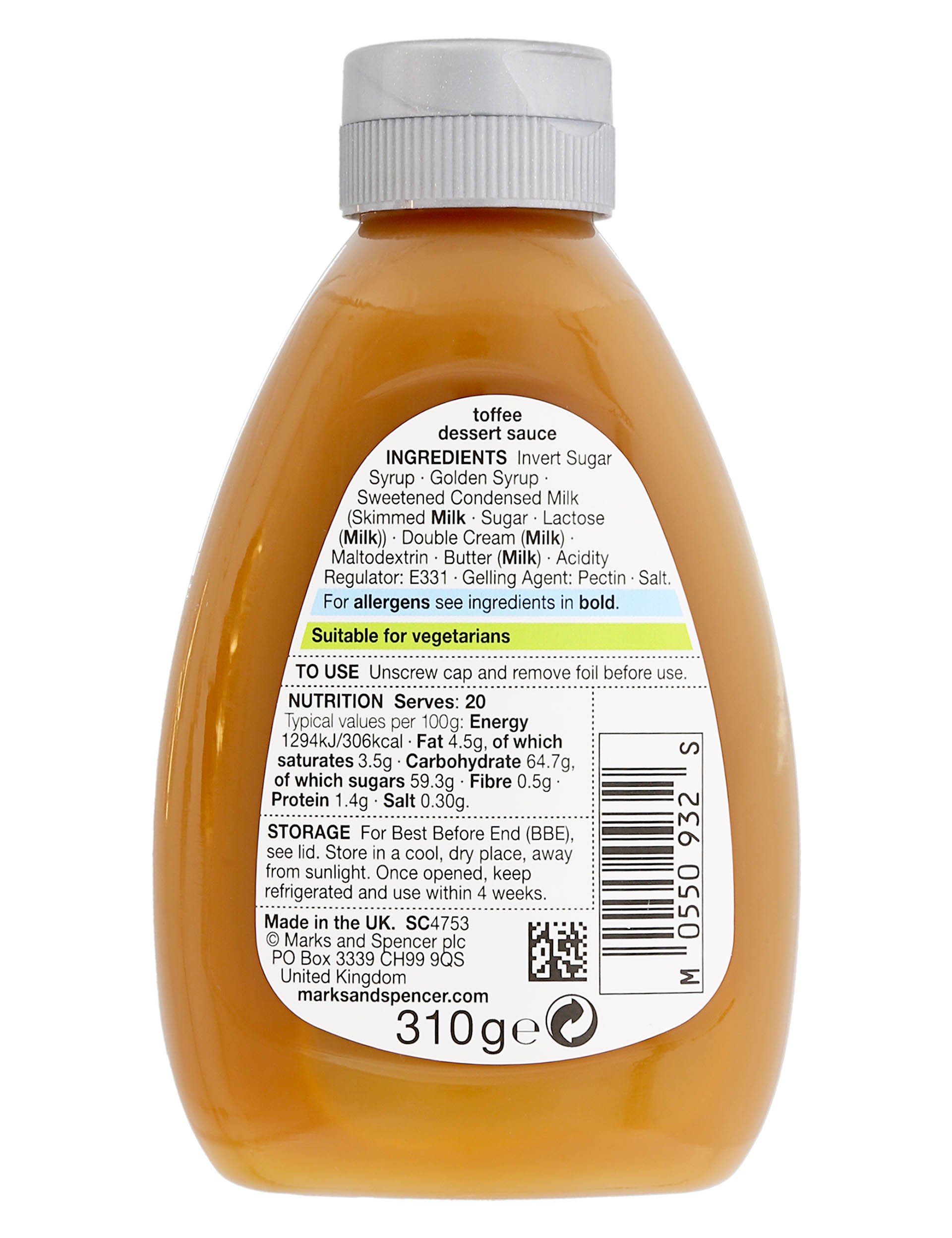 Toffee Dessert Sauce - Marks & Spencer Cyprus