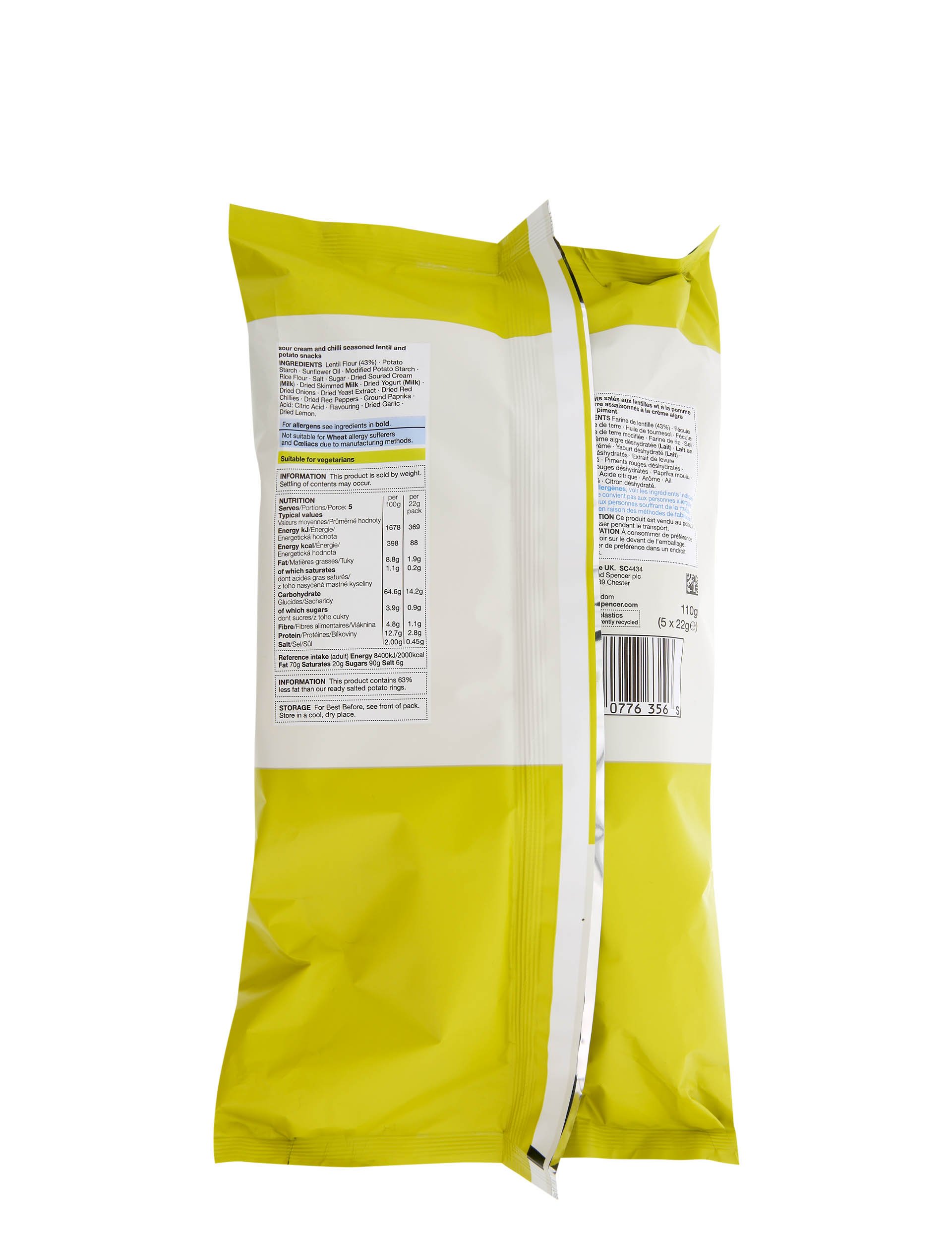 Sour Cream Chilli Lentil Curls Marks Spencer Cyprus